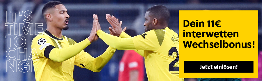 11€ interwetten Wechselbonus